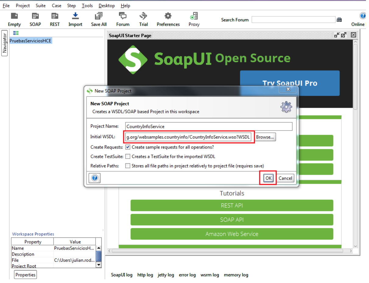 Desarrolla tu prueba automatizada de servicios web SOAP en SOAPUI